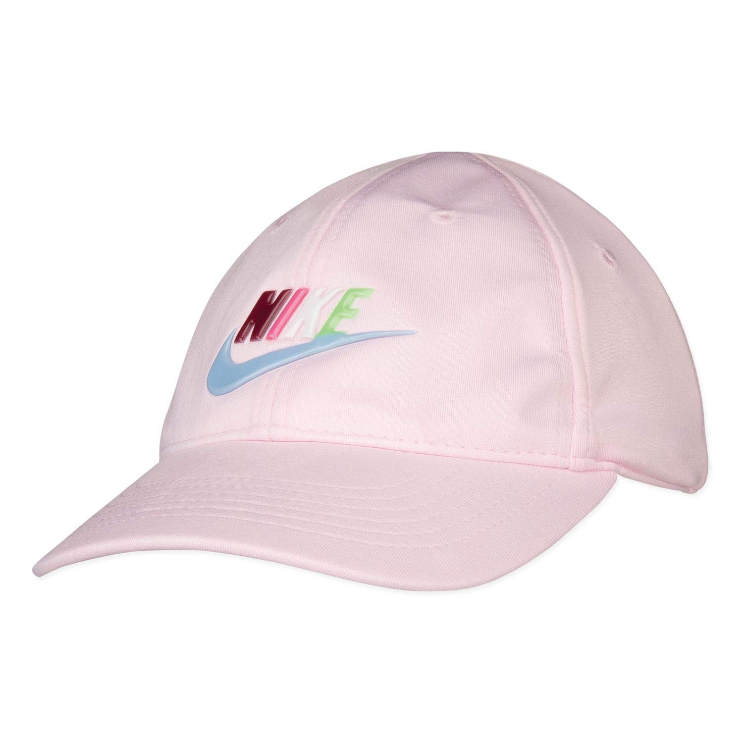 Nike Girl`s Dri-Fit Swoosh Baseball Cap (Pink Foam(1A2804-A9Y)/White, 2-4T)
