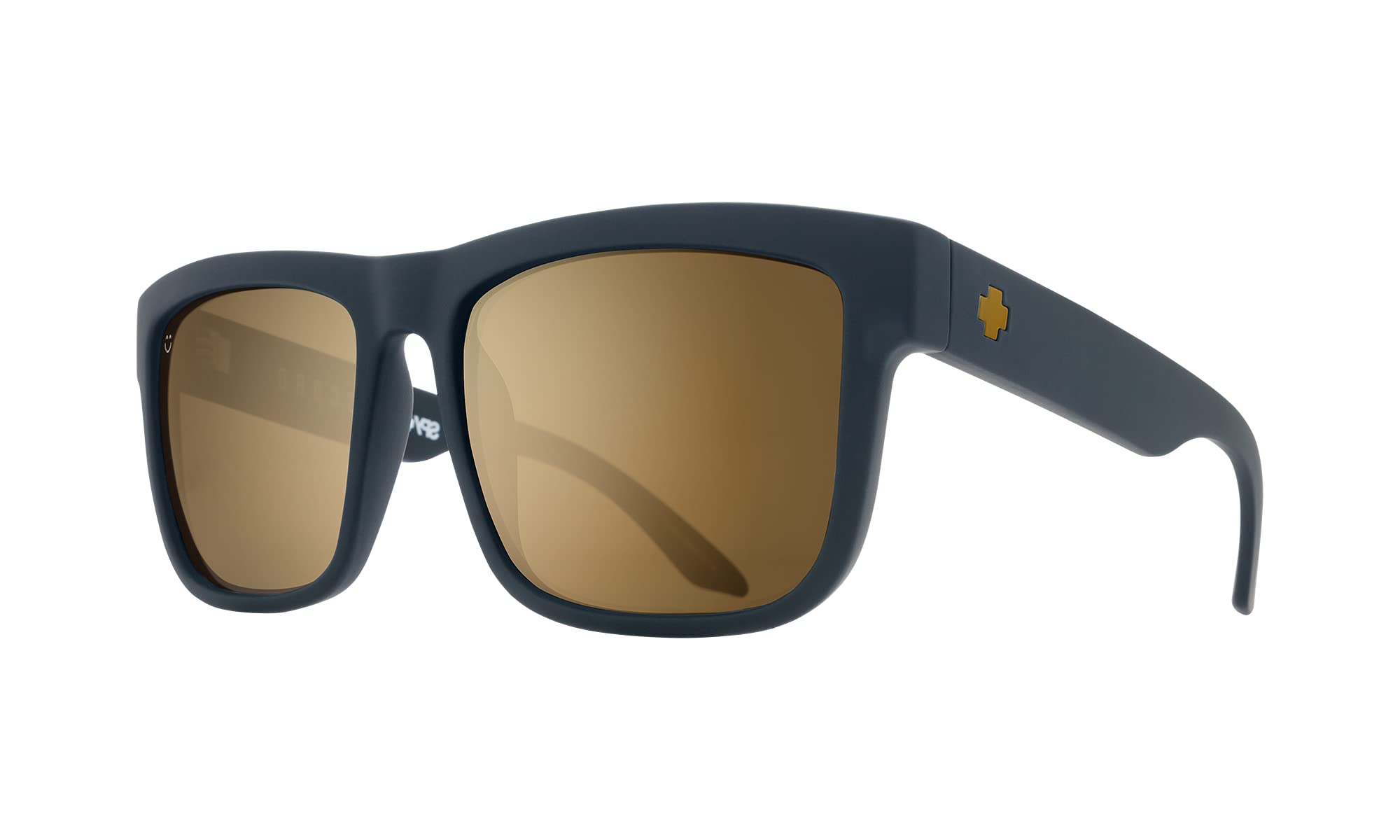 SPY Discord 6700000000067 57MM Stealth Camo/Gray Green with Black Spectra Mirror Rectangular Sunglasses for Men + BUNDLE with Designer iWear Eyewear Kit