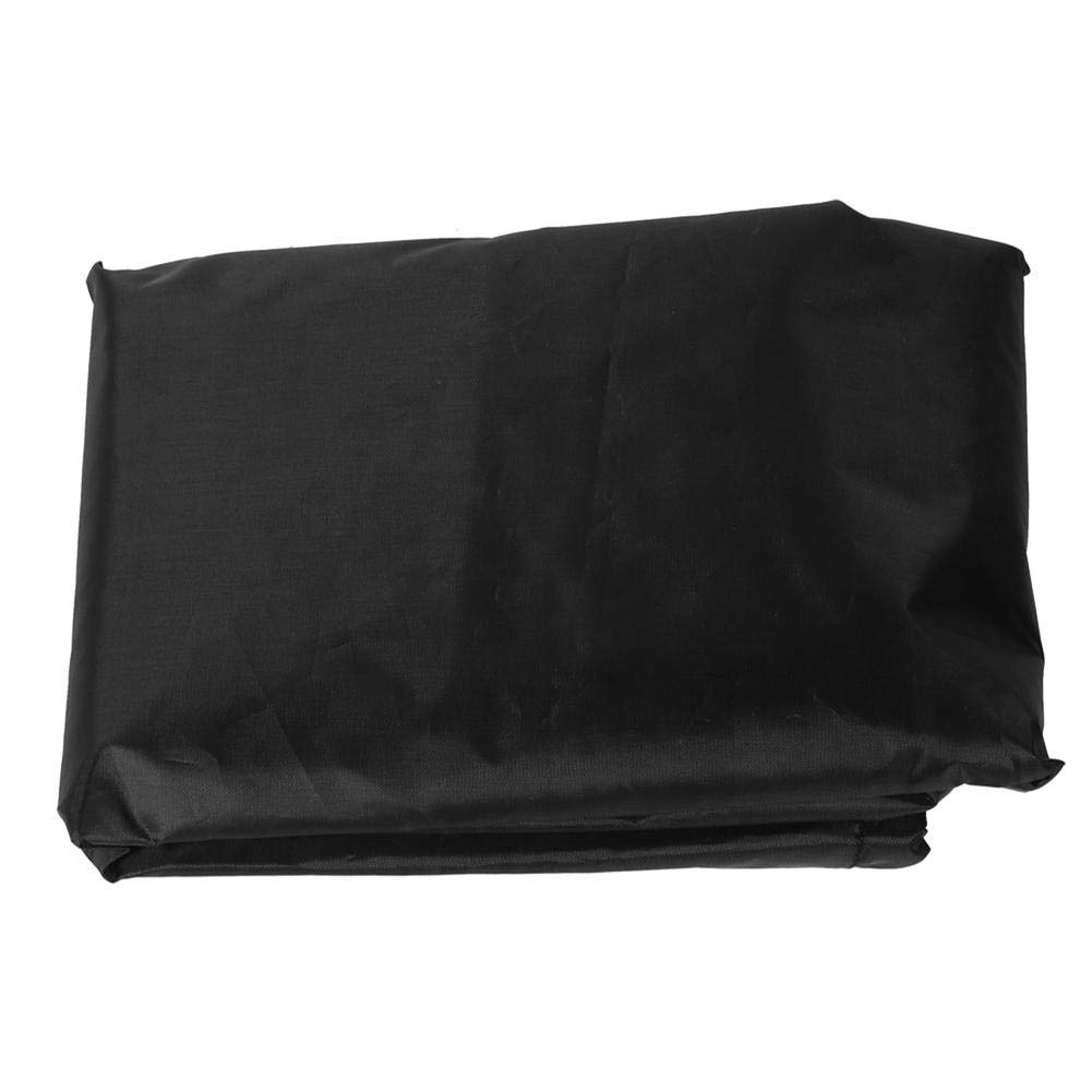 Outdoor Deck Box Cover, Garden UV Storage Box Protective Cover, Storage Box Protector without Box 48.4 x 21.7 x 24.4 Inch (Black)