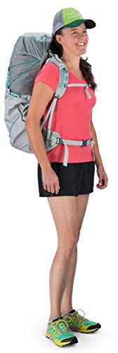 Osprey Lumina 60L Women's Ultralight Backpacking Backpack, Cyan Silver, Small