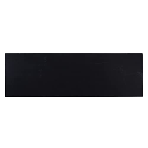 SEI Furniture Drovling Marble Tiled Electric Fireplace, Black-White-Gray