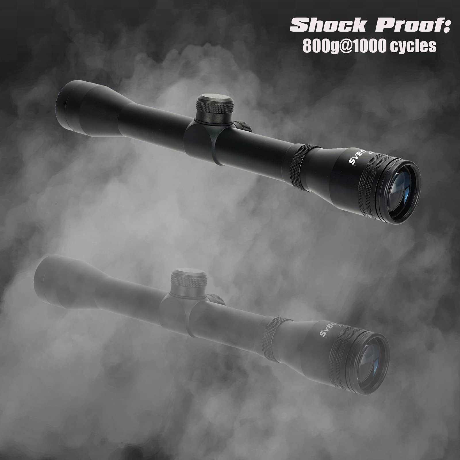 SVBONY SV175 Rifle Scope 4x32, Crosshair Reticle, Long Eye Relief Rifle Scope, Anti-scratch Layer Design, 20mm Free Mounts and Scope Cover Included
