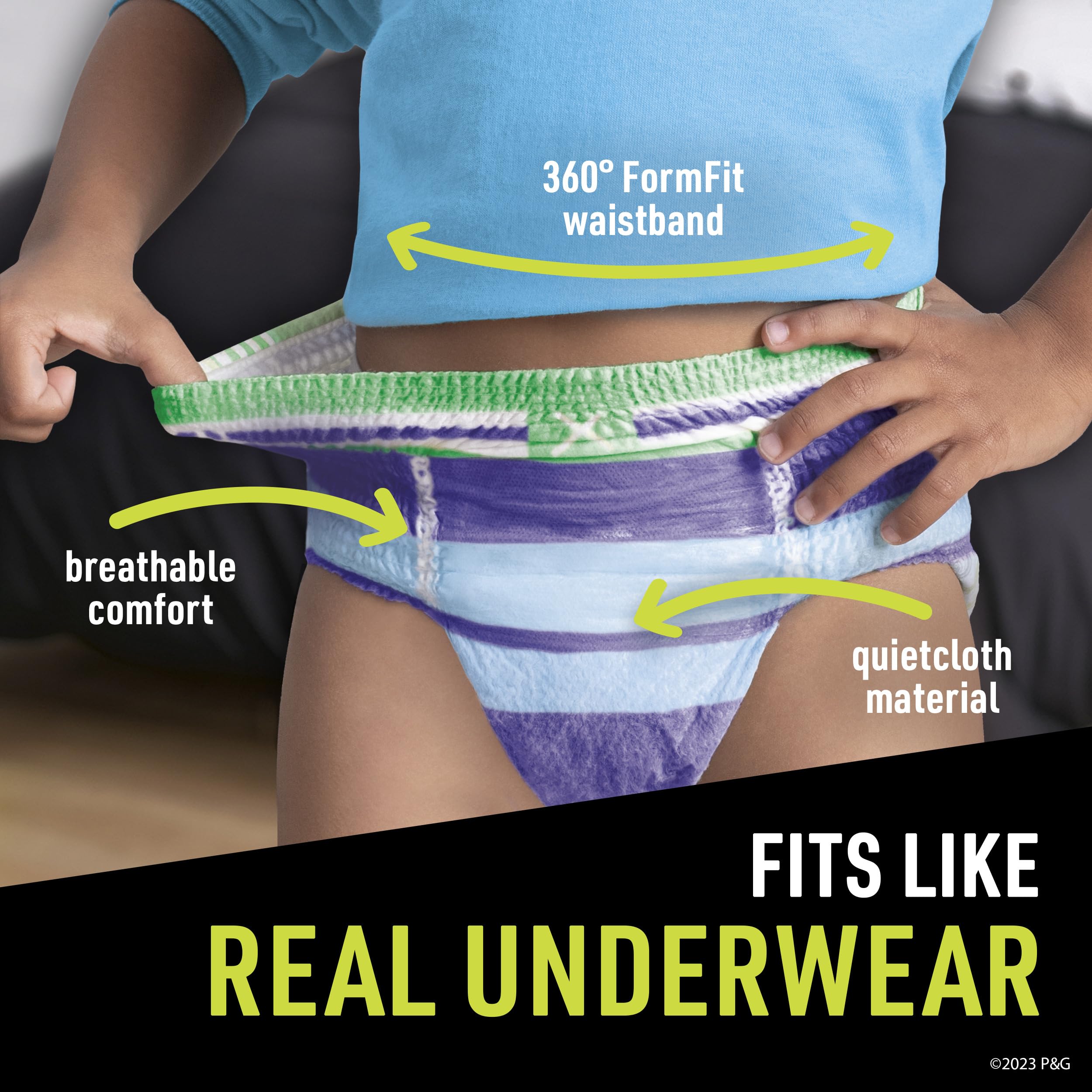 Pampers Ninjamas Nighttime Bedwetting Underwear Boys - Size S/M (38-70 lbs), 44 Count (Packaging May Vary)