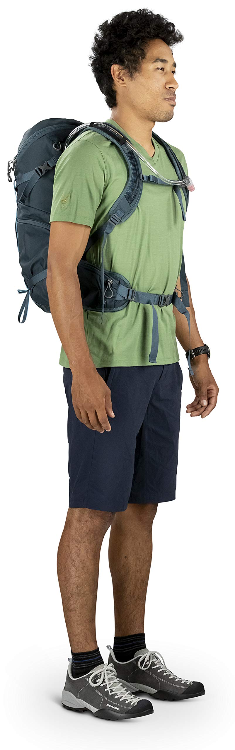 Osprey Skarab 30L Men's Hiking Backpack with Hydraulics Reservoir, Deep Blue