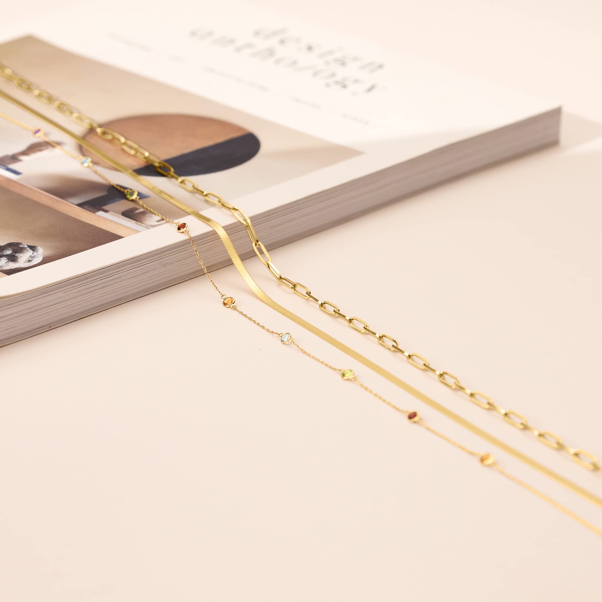Ross-Simons RS Pure 3mm 14kt Yellow Gold Herringbone Necklace. 20 inches