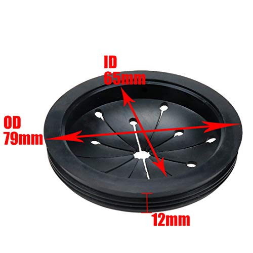 Xiaoyztan 4 Pcs 3-Inch Rubber Splash Guard Baffle Rubber Plugs for Sink Garbage Waste Disposal Conpatible with Most Standard Kitchen Sink Drains