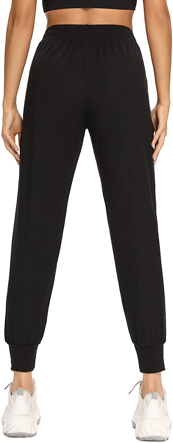 Sweatpants for Women-Womens Joggers with Pockets Lounge Pants for Yoga Workout Running (Medium, No Fleece Lined-Grey)