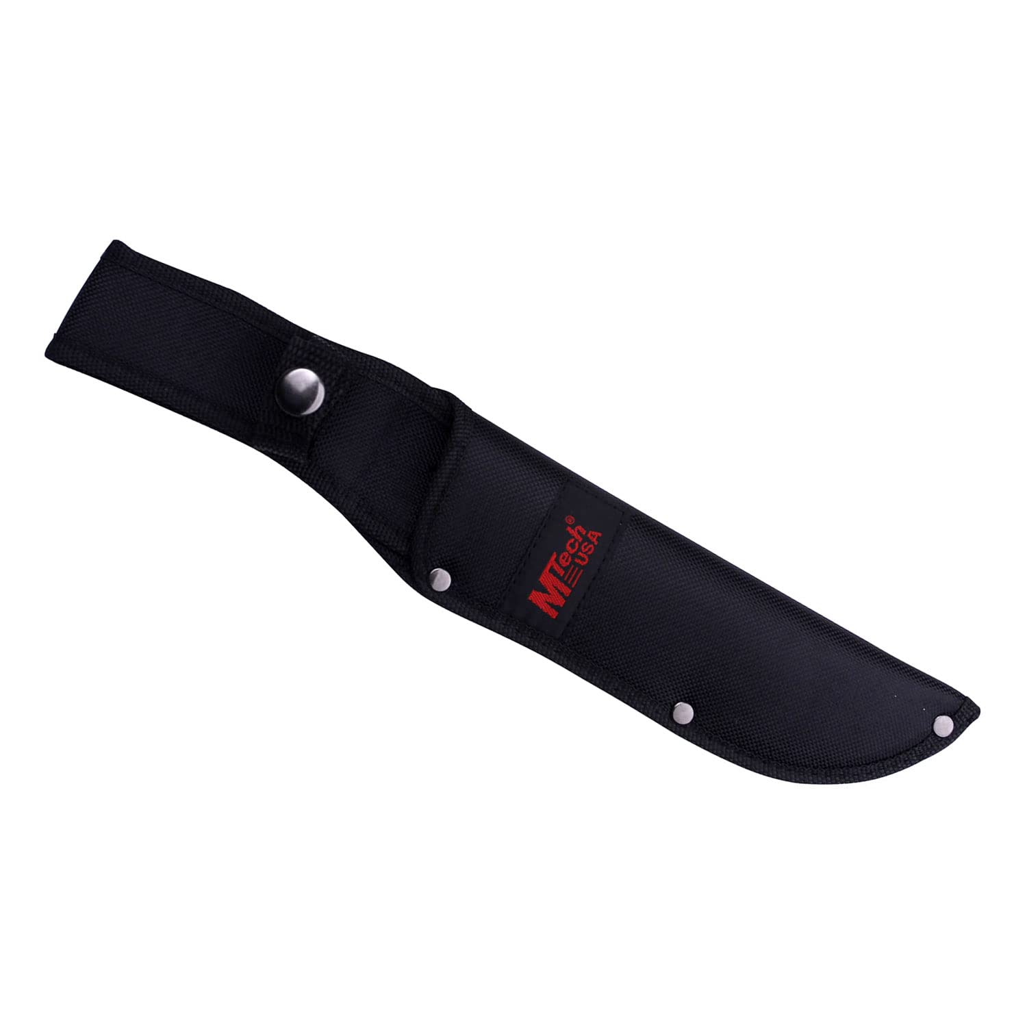 MTech USA MT-20-57BK Fixed Blade Hunting Knife, Black Blade, Black Rubberized Handle, 12.5-Inch Overall