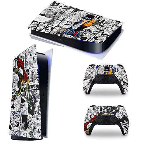 PlayStation 5 Skin Set – Pirate King - HD Printing Vinyl Skin Cover Protective for PS5 Standard Edition Console and 2 PS5 Standard Edition Controller