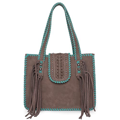 Montana West Western Handbag Purse Tote Shoulder Bag for Women with Wallet MW1057G-8317CF+W