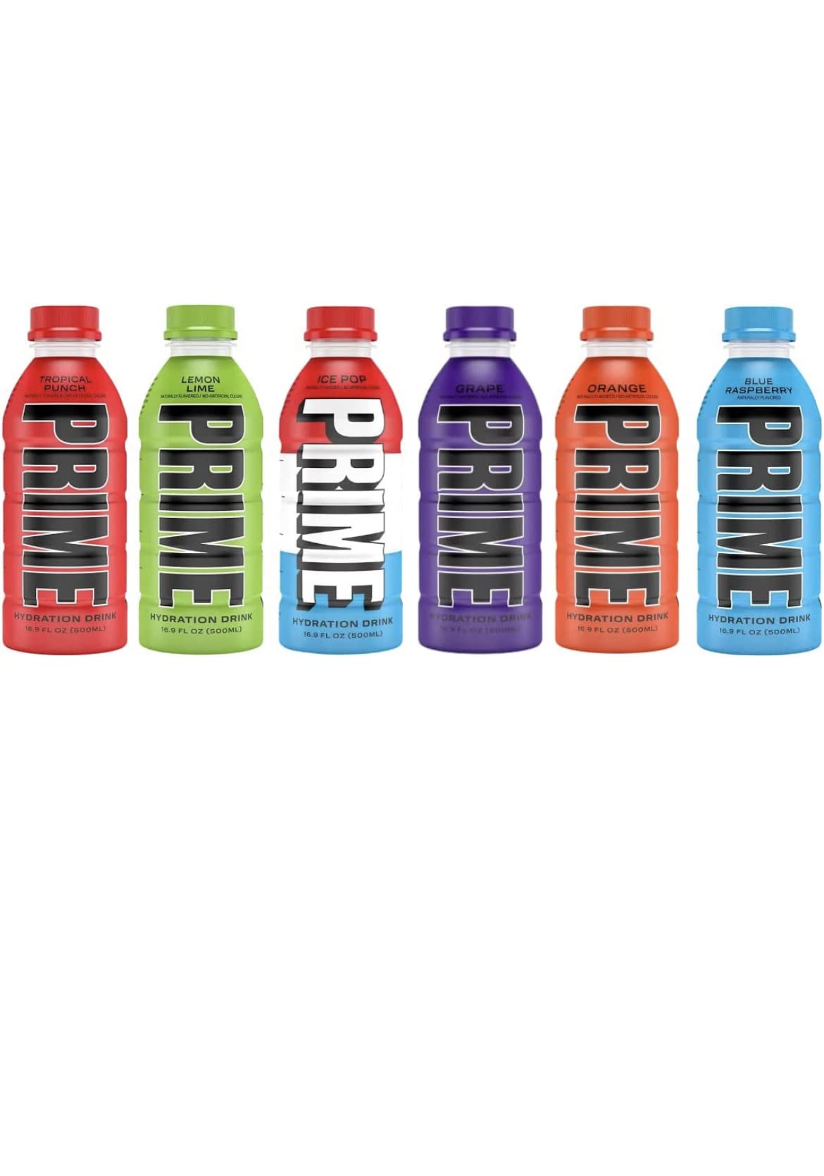 Prime Hydration Sports Drink, Thirst Quenching Best Flavors Variety 12pk (2 of each 6 flavor)