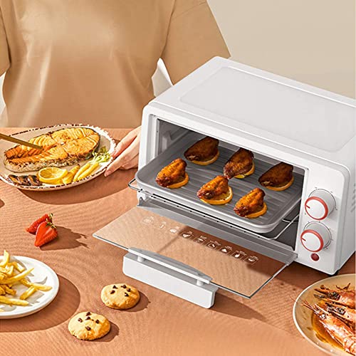 Multifunctional Countertop Flow Toaster Oven, Household Large Capacity 10L Double Layer Baking Electric Oven, Automatic Mini Electric Fryer