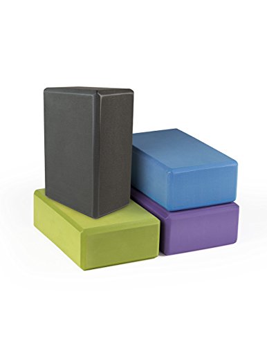 Nu-Source Yoga Block (2-Piece), Sky Blue, 9 x 6 x 4-Inch