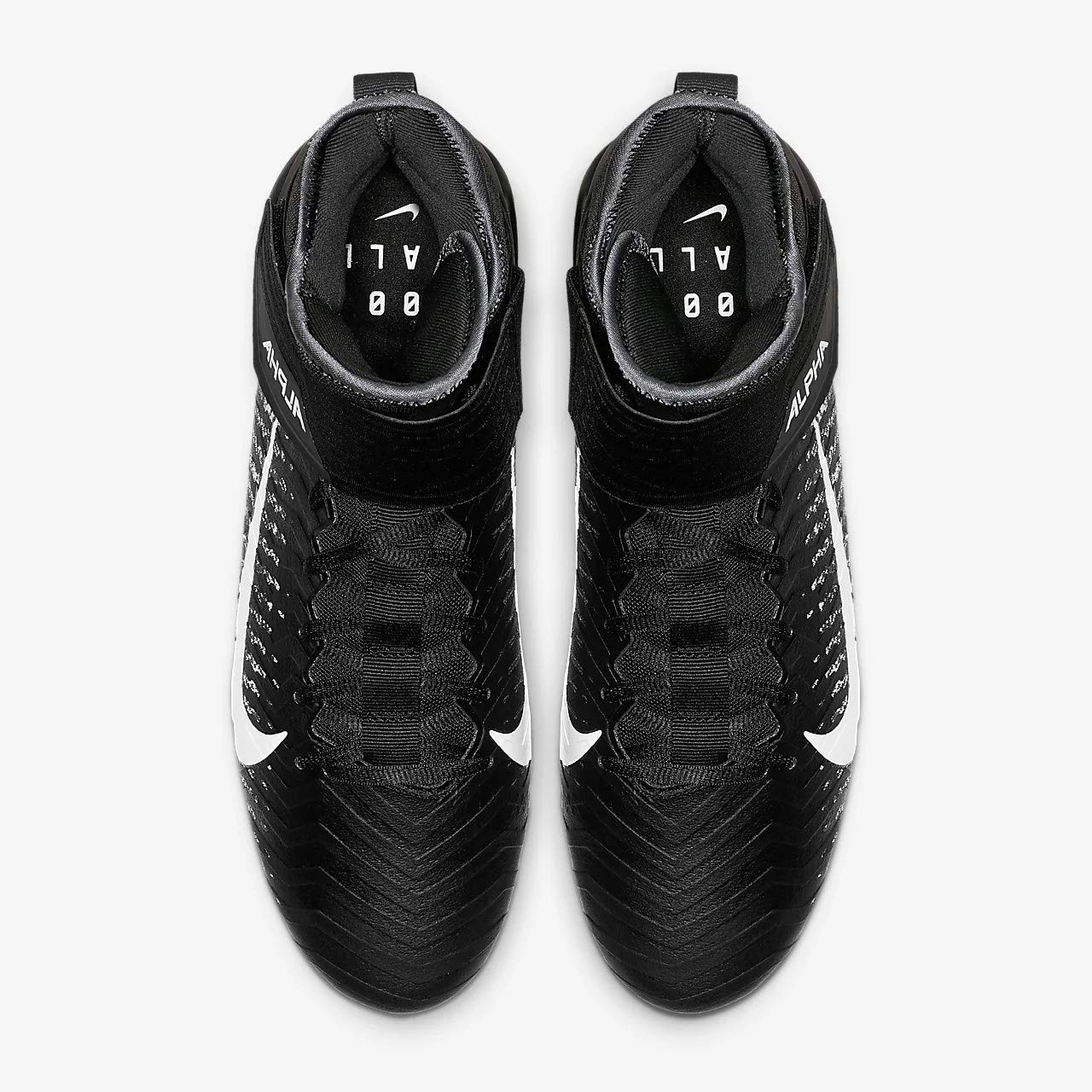 Nike Men's Alpha Menace Pro 2 Mid Football Cleats, Black/White-cool Grey-anthracite, 10