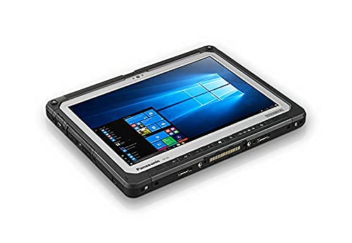 Panasonic Toughbook CF-33, Intel i5-6300U @2.40GHz, 12" QHD Multi-Touch + Digitizer, 8GB RAM, 256GB SSD, Wi-Fi, Bluetooth, Webcam, Rear Camera, Dual Pass, Premium Keyboard, Win 10 Pro (Renewed)