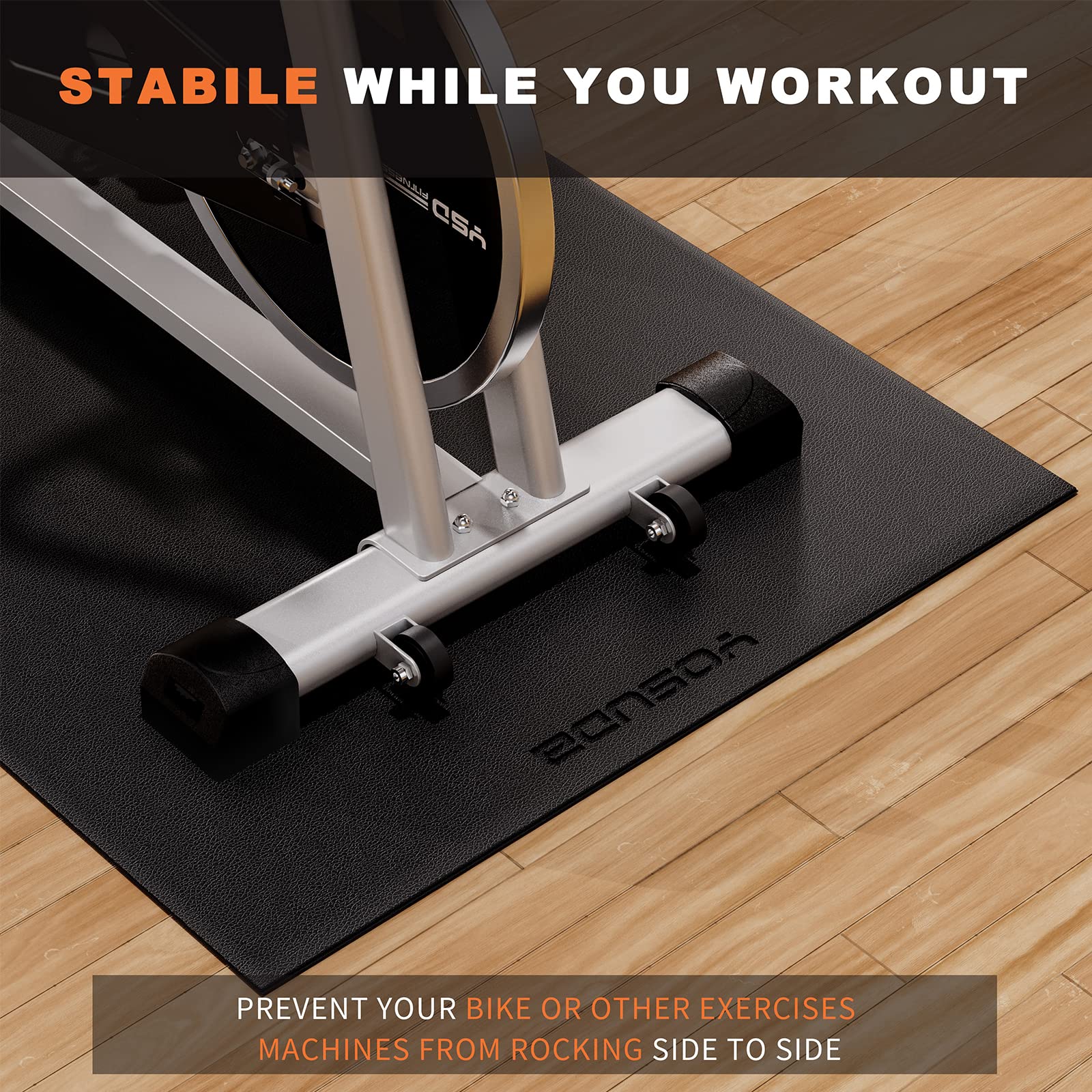 YOSUDA Exercise Bike Stationary Bike Trainer Floor Mat - for Exercise Equipments