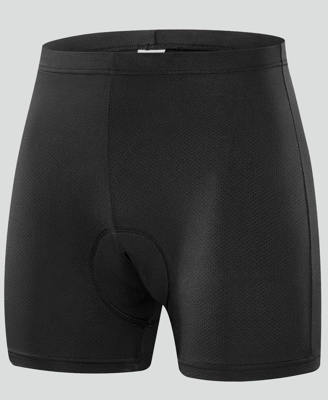 qualidyne Men's Cycling Underwear Shorts 4D Padded Bike Bicycle Undershorts MTB Liner Biking Underpants Black