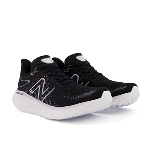 New Balance Women's Fresh Foam X 1080 V12 Running Shoe, Black/Thunder/Violet Haze, 8