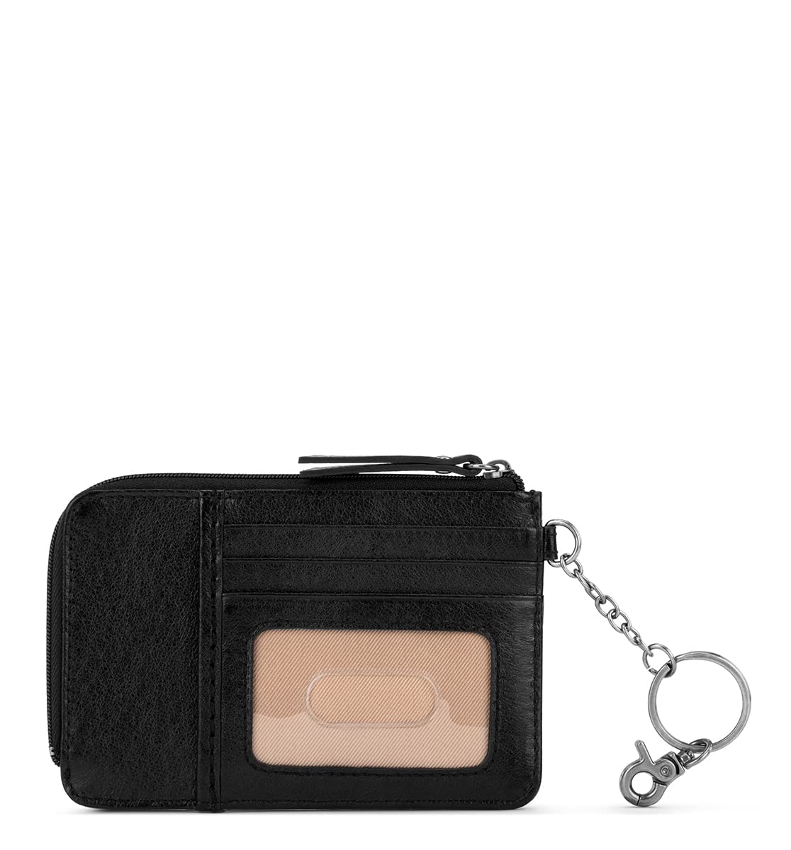 The Sak mens Leather, Keychain, & Iris Card Wallet in Leather Elevated Everyday Purse with Keychain Includes Credit Card Holders C, Dusty Blue Ii, One Size US