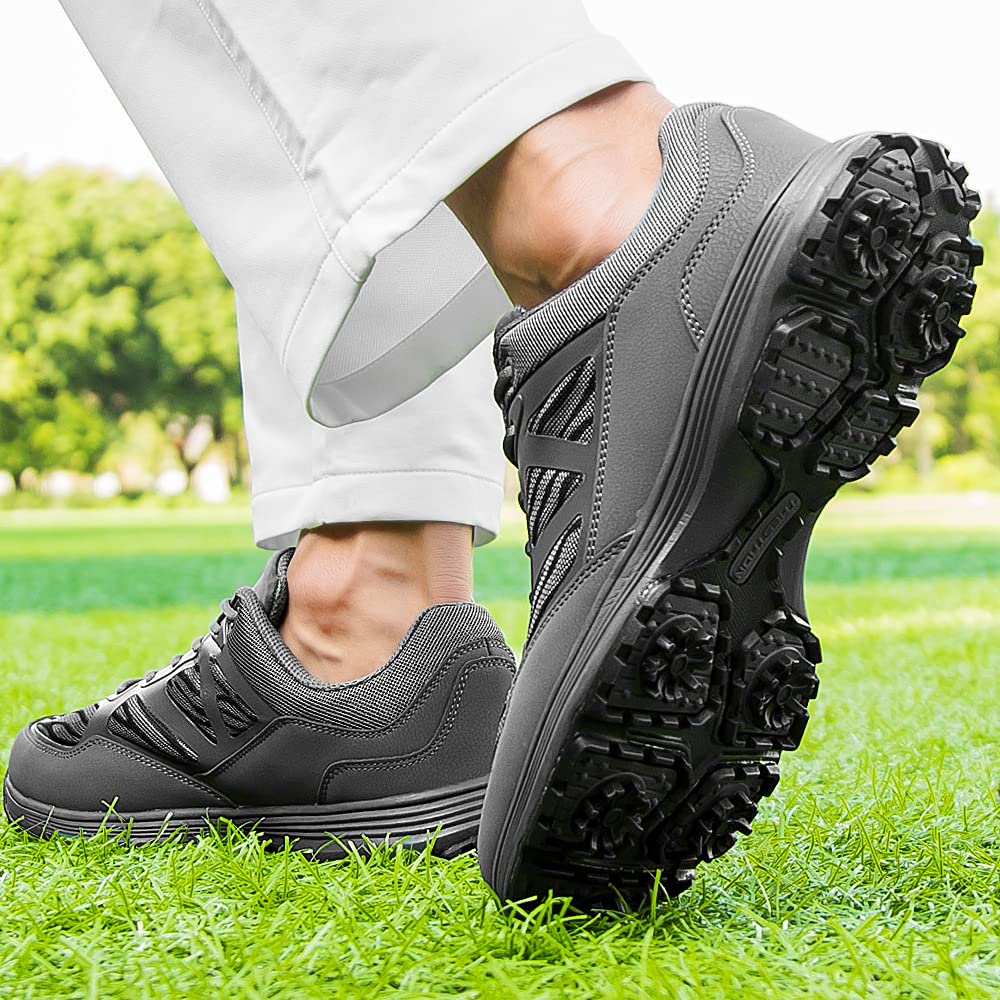 THESTRON Men Golf Shoes Spring Summer Breathable Spikeless Golf Training Sport Sneakers Big Size US 7-14 Golf Walking Shoes …