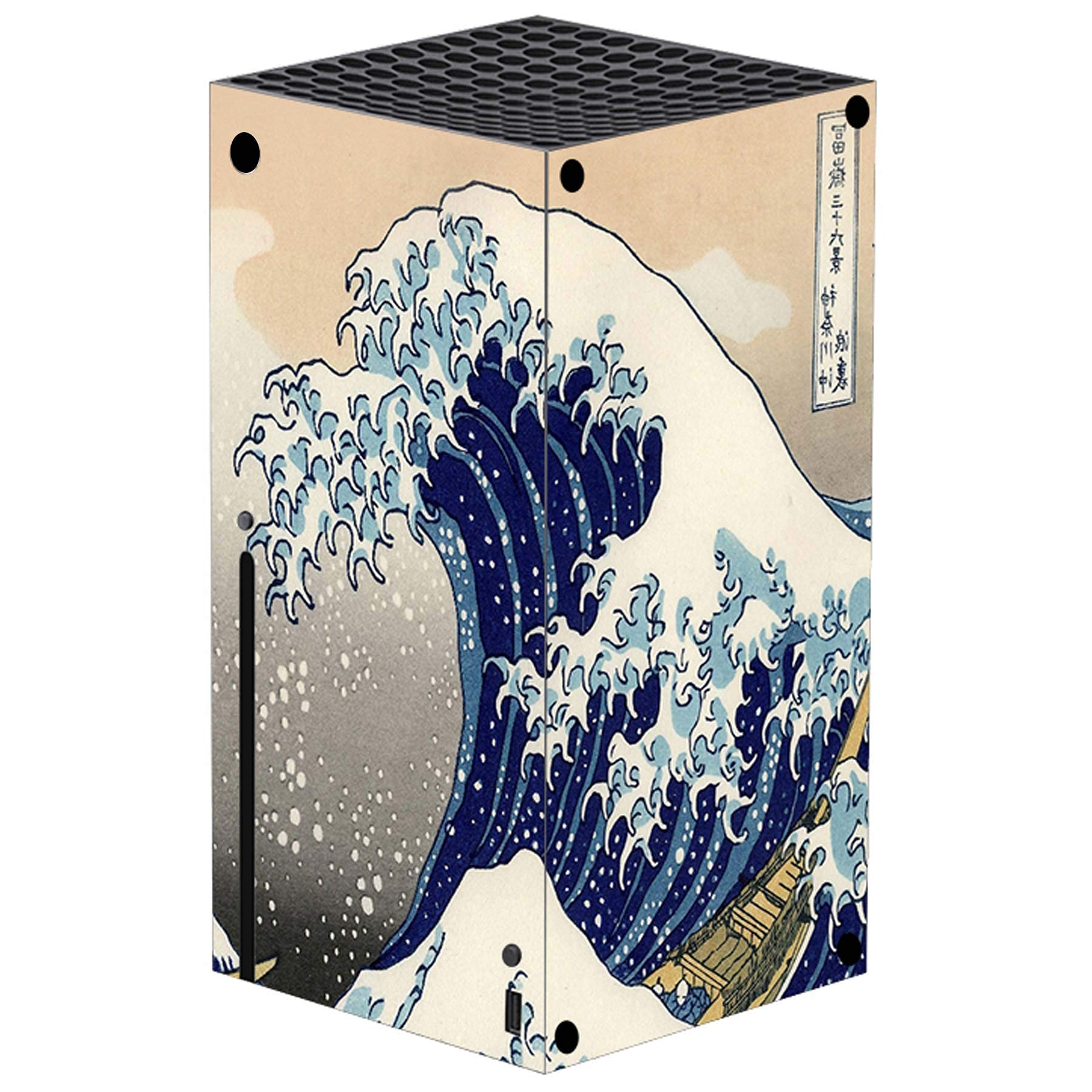 PlayVital The Great Wave Custom Vinyl Skins for Xbox Series X, Wrap Decal Cover Stickers for Xbox Series X Console Controller (Renewed)