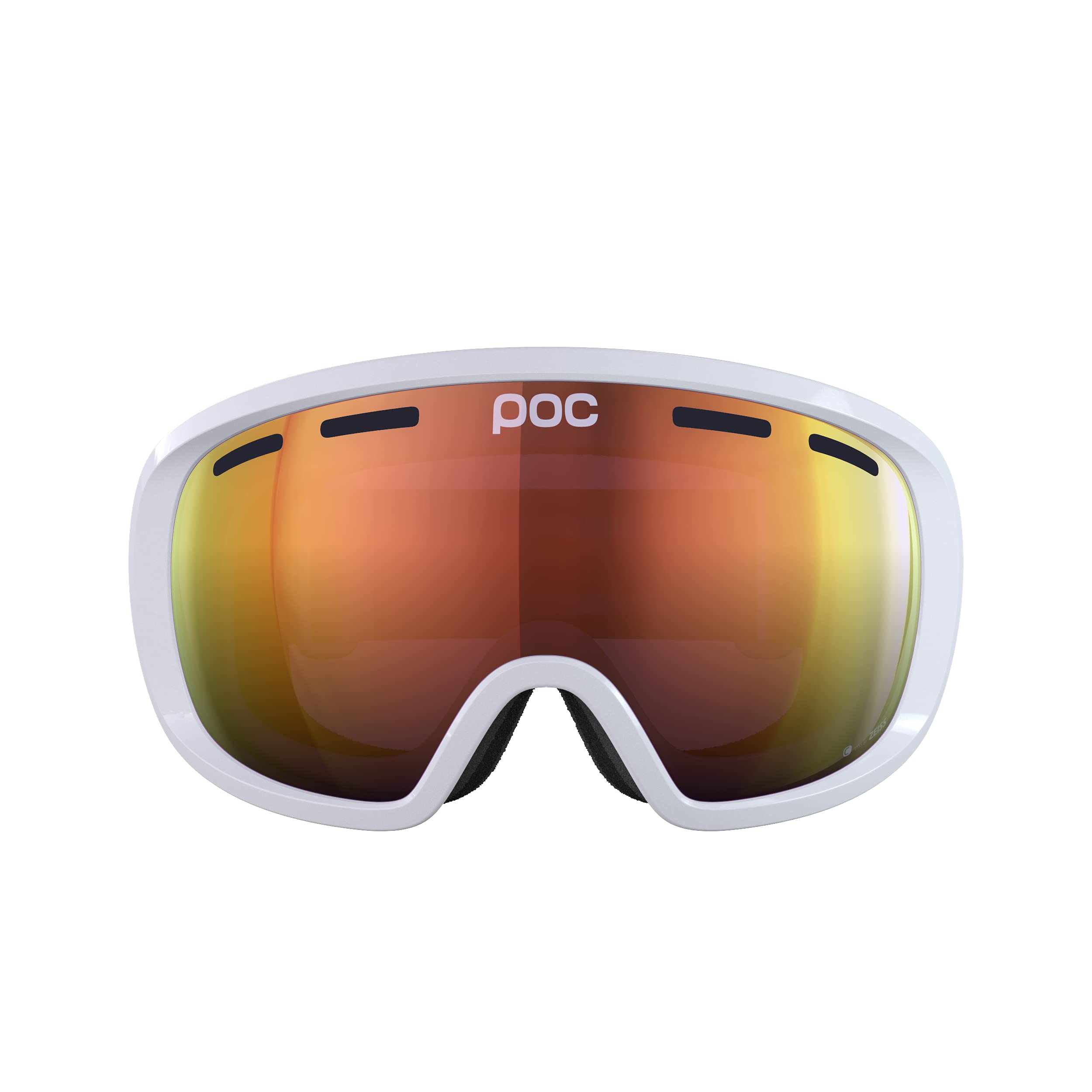 POC, Fovea Clarity Goggles for Skiing and Snowboarding, Lead Blue/Spektris Orange, One Size