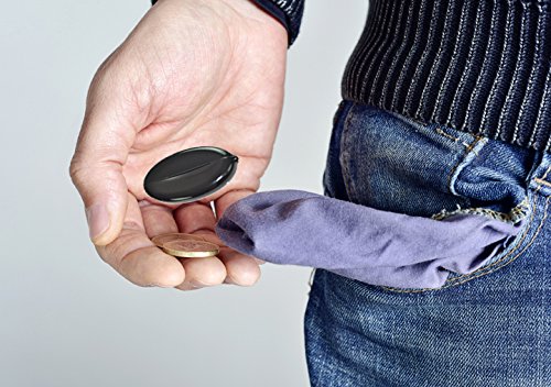 Oval Rubber Coin Purse Change Holder Made in U.S.A. For Men/Woman With Chain Pouch Made By Nabob Leather (Mix Black/Red/Blue 3 Pack)