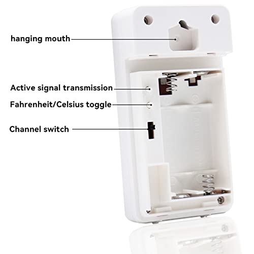 Weather Station Indoor Outdoor Thermometer Wireless Remote Sensor, Home Weather Station Temperature Humidity Monitor