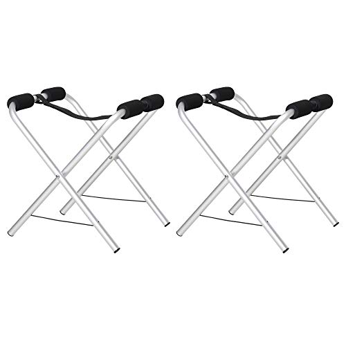 Soozier Universal Kayak Storage Stand & Rack for Cleaning, Storing, & Maintenance with Aluminum Frame & Folding Design