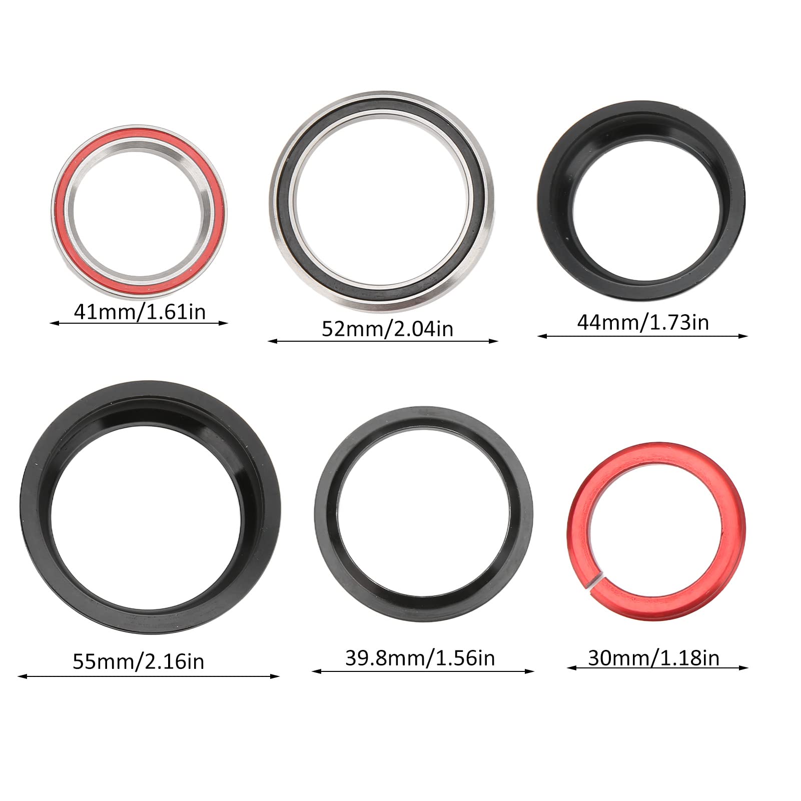 Threadless Headset, Lightweight Bearings Headset Anti Rust Durable for Mountain Bike for Road Bike