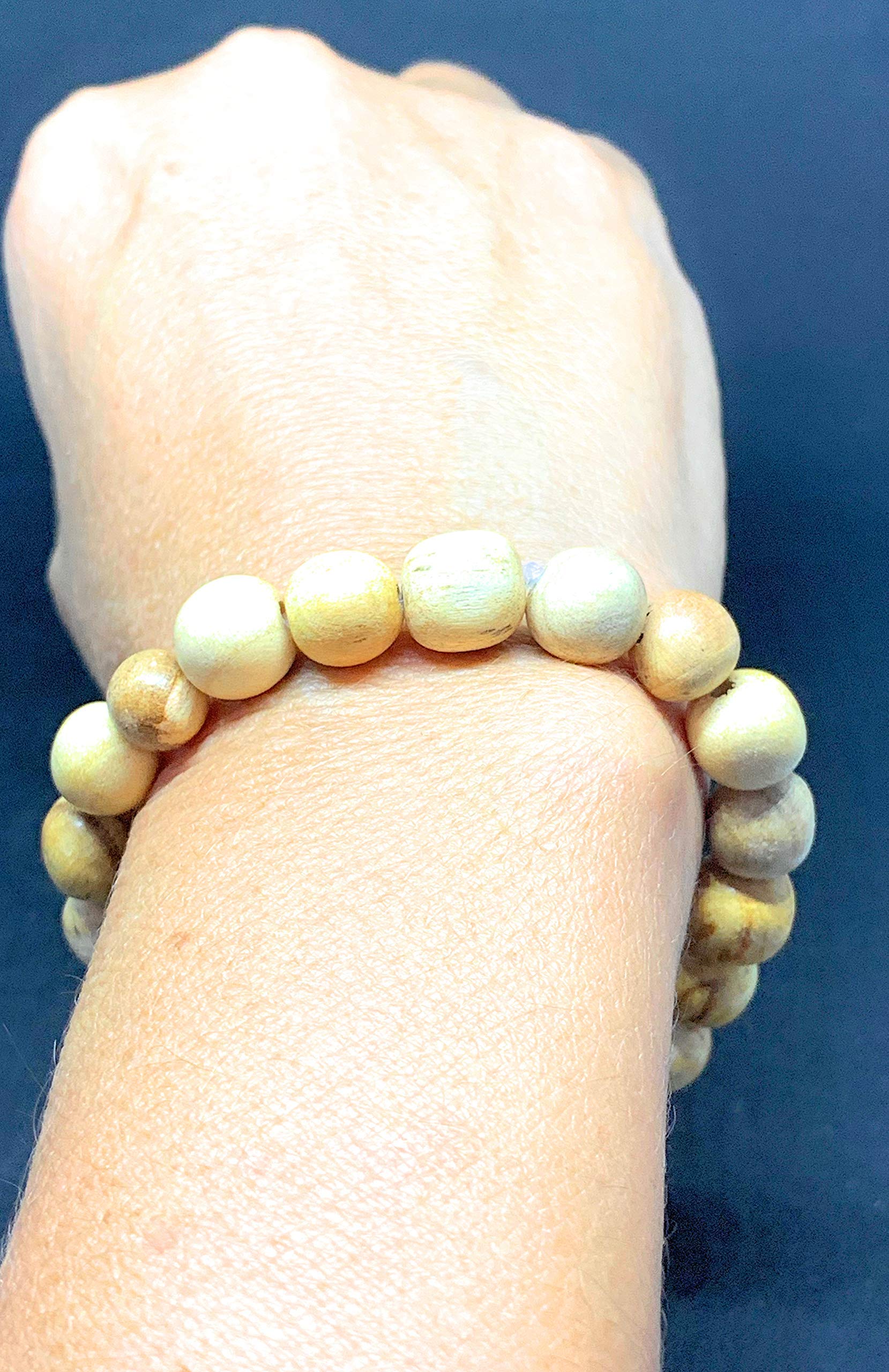 palo santo wood Bracelet hand-crafted made holy wood meditation relaxation