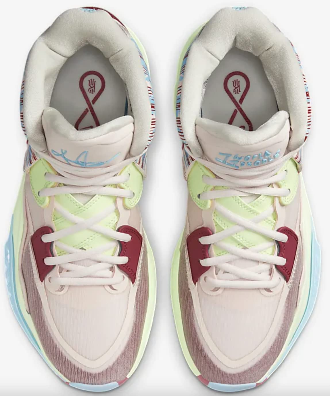 Nike Men's Kyrie Infinity shoes, Light Soft Pink/Sweet Beet, 10