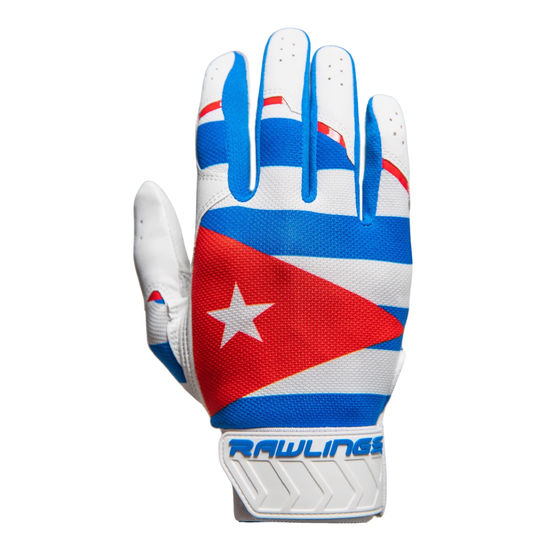 Rawlings 5150 Flag Country Batting Gloves Limited Edition Adult, Cuba, Small