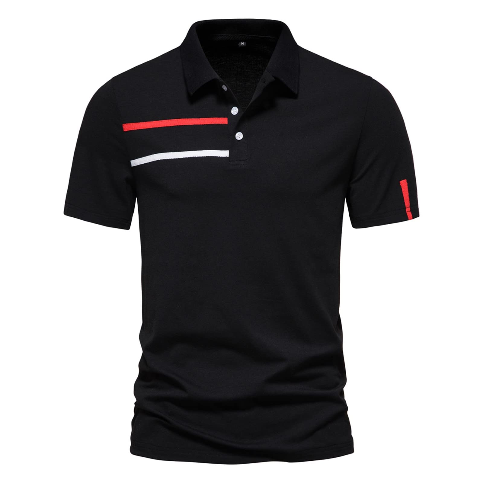 Short Sleeve Mens Polo Shirts Summer Blouse Big and Tall Regular Fit Tee Classic Fit Basic Shirts