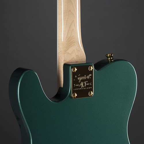 Squier 40th Anniversary Gold Edition Telecaster Electric Guitar, with 2-Year Warranty, Sherwood Green, Laurel Fingerboard