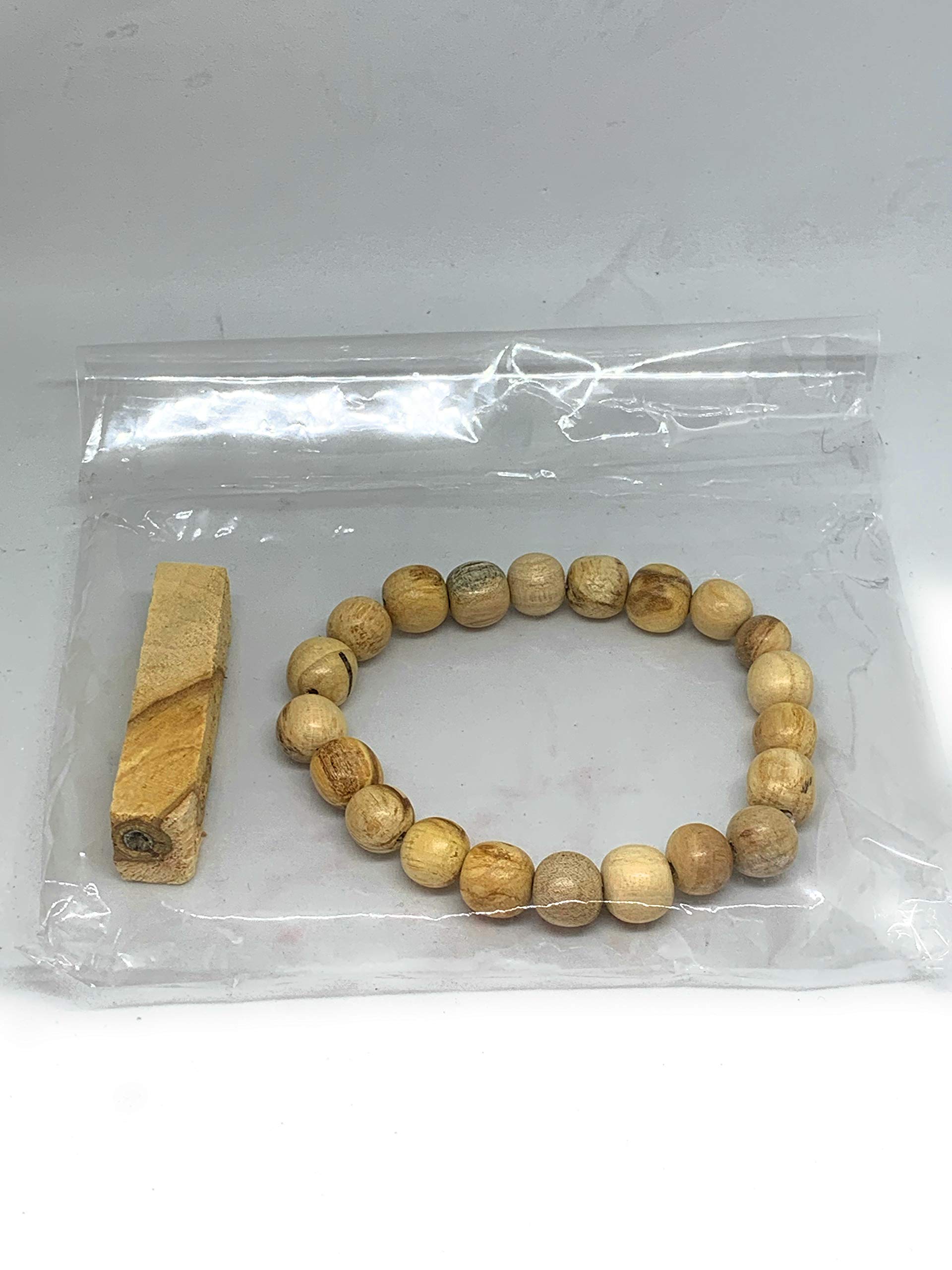 palo santo wood Bracelet hand-crafted made holy wood meditation relaxation