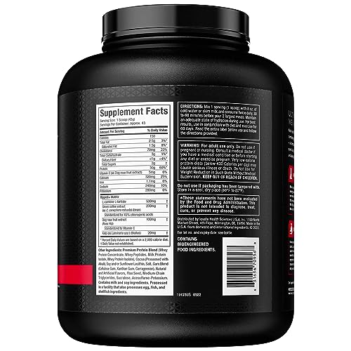 Muscletech Whey Protein Powder (Chocolate Fudge Brownie, 4LB) - Nitro-Tech Ripped Whey Protein Isolate & Peptides Smoothie Mix for Lean Muscle & Fast Recovery - 30g of Whey Protein for Women & Men
