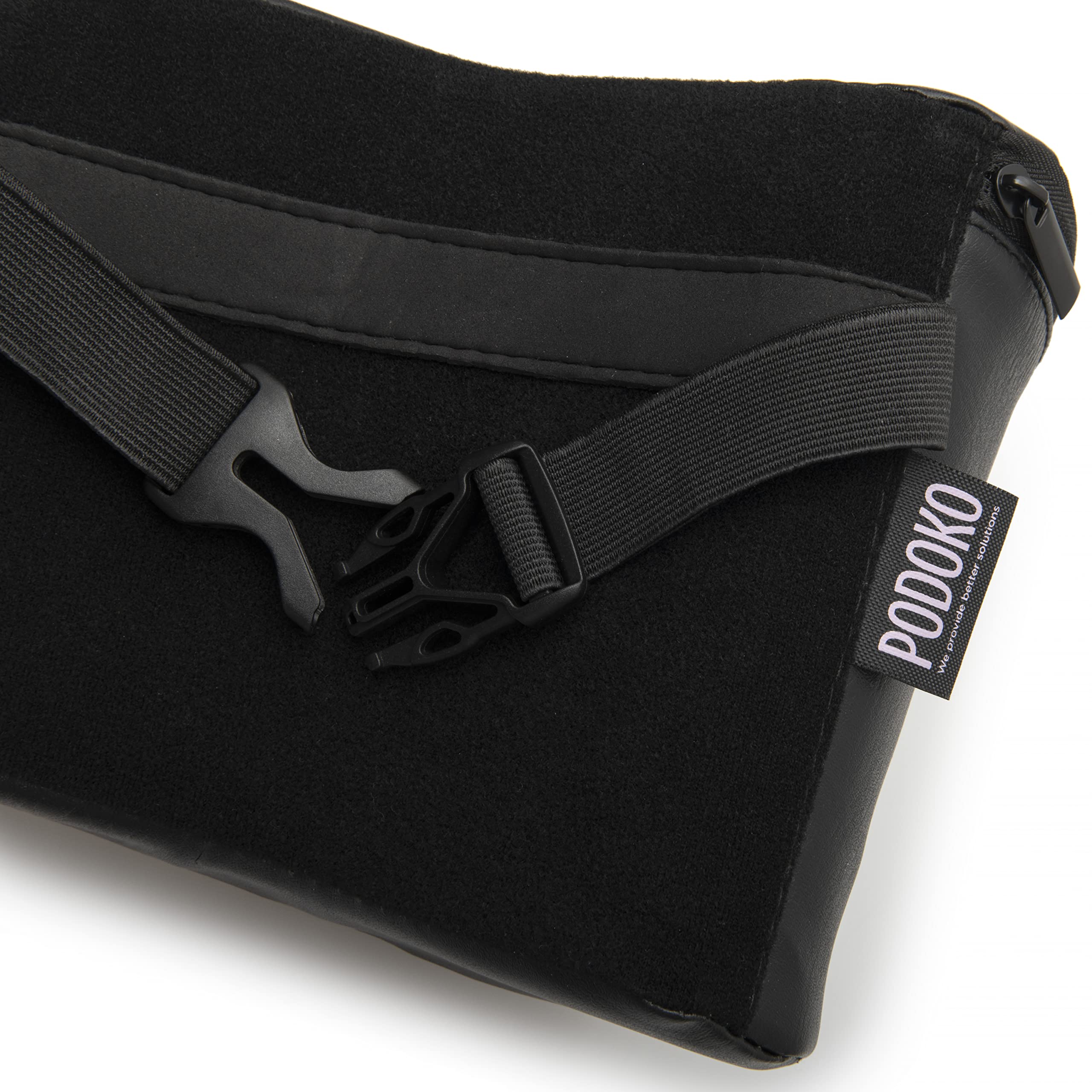 PODOKO Portable Thigh Guitar Cushion Upgraded with Adjustable Straps-Soft Leg Pad for Guitarist May Replace Footstool - Assist to Sit and Play Comfortably - Complete with Pick and Pick Holder