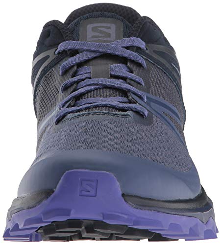 Salomon Women's Trailster Trail Running Shoes, Crown Blue/Navy Blazer/Purple Opulence, 6