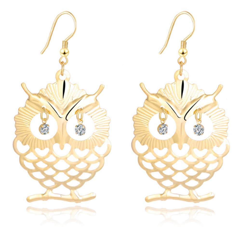 Owl Bird For Womens Stud Dangle Animal Cute Pretty Jewelry Earrings 4 Pairs Set Pack Deal
