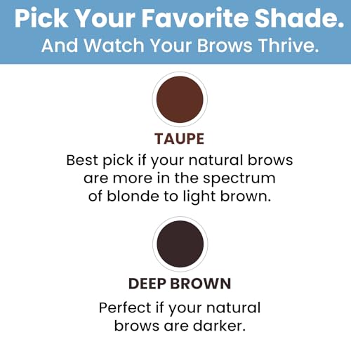 Prime Prometics PrimeBrow Complete β 3-in-1 Eyebrow Care for Mature Women β Eyebrow Mousse Tints, Magic Spoolie Brush Shapes, Eyebrow Growth Serum Fills Bald Spots (Taupe)