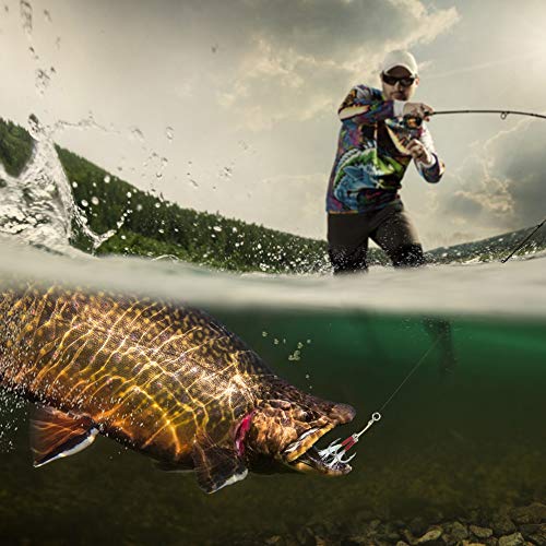 Yuuloo Multifunction Convenient 2set Fish Hook Reusable Incisive Lure Bait Barbed Hooks Kit Accessories Fishing Tools Easy to Clean(1)