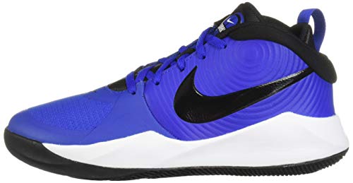 Nike Unisex-Kid's Team Hustle D 9 (GS) Sneaker, Game Royal/Black-White, 5Y Regular US Big Kid