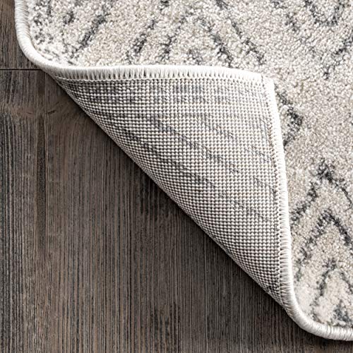 nuLOOM Sarina Tribal Diamonds Area Rug, 8x10, Grey