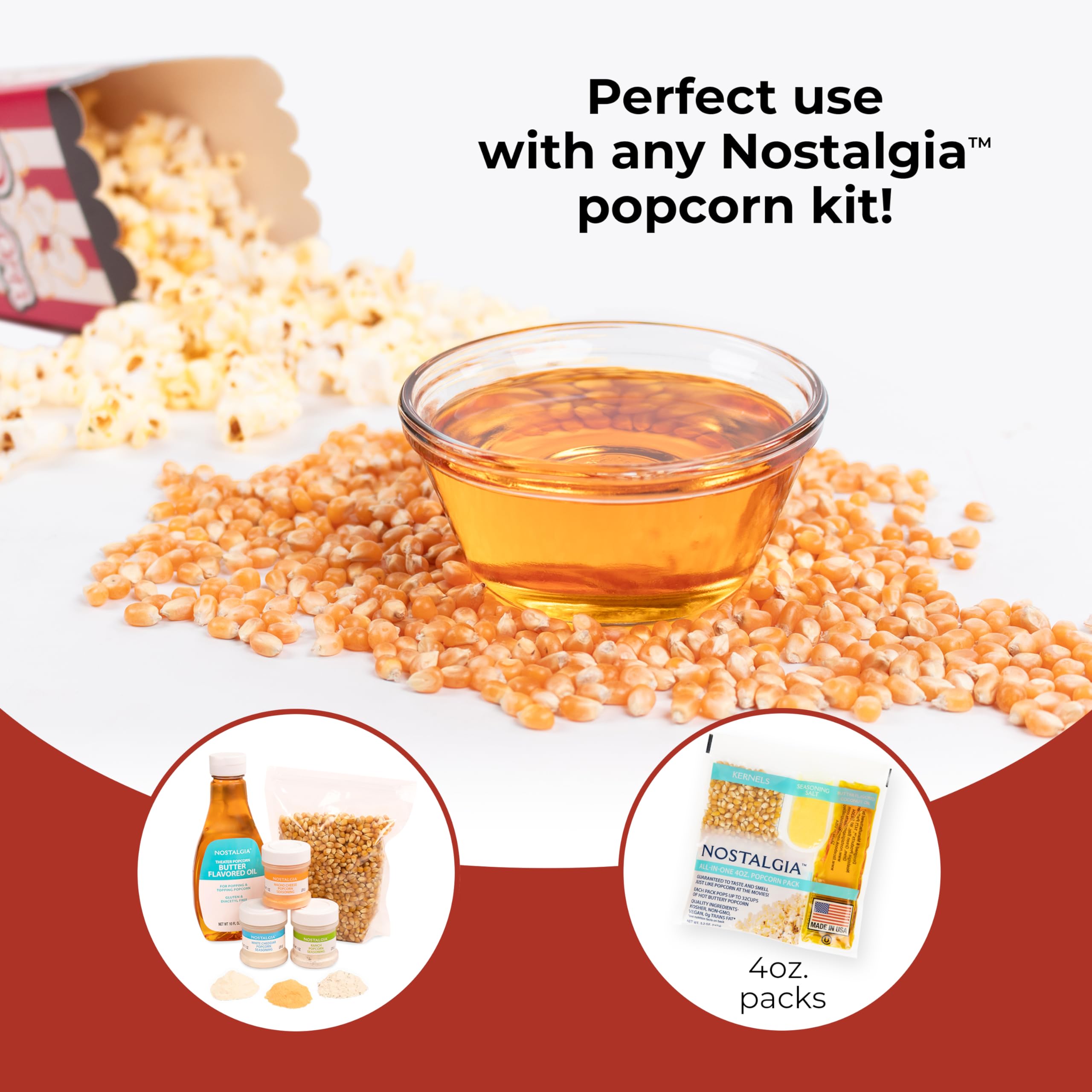 Nostalgia 6-Quart Stirring Popcorn Popper With Quick-Heat Technology, Makes 24 Cups of Popcorn, Kernel Measuring Cup, Oil Free, Makes Roasted Nuts, Perfect for Birthday Parties, Black