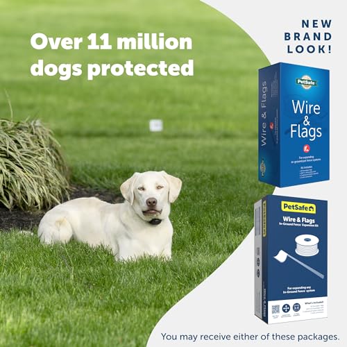 PetSafe Fence Wire and Flag Kit, Includes 50 boundary Flags and 500 ft of Wire, Expand your In-Ground Fence