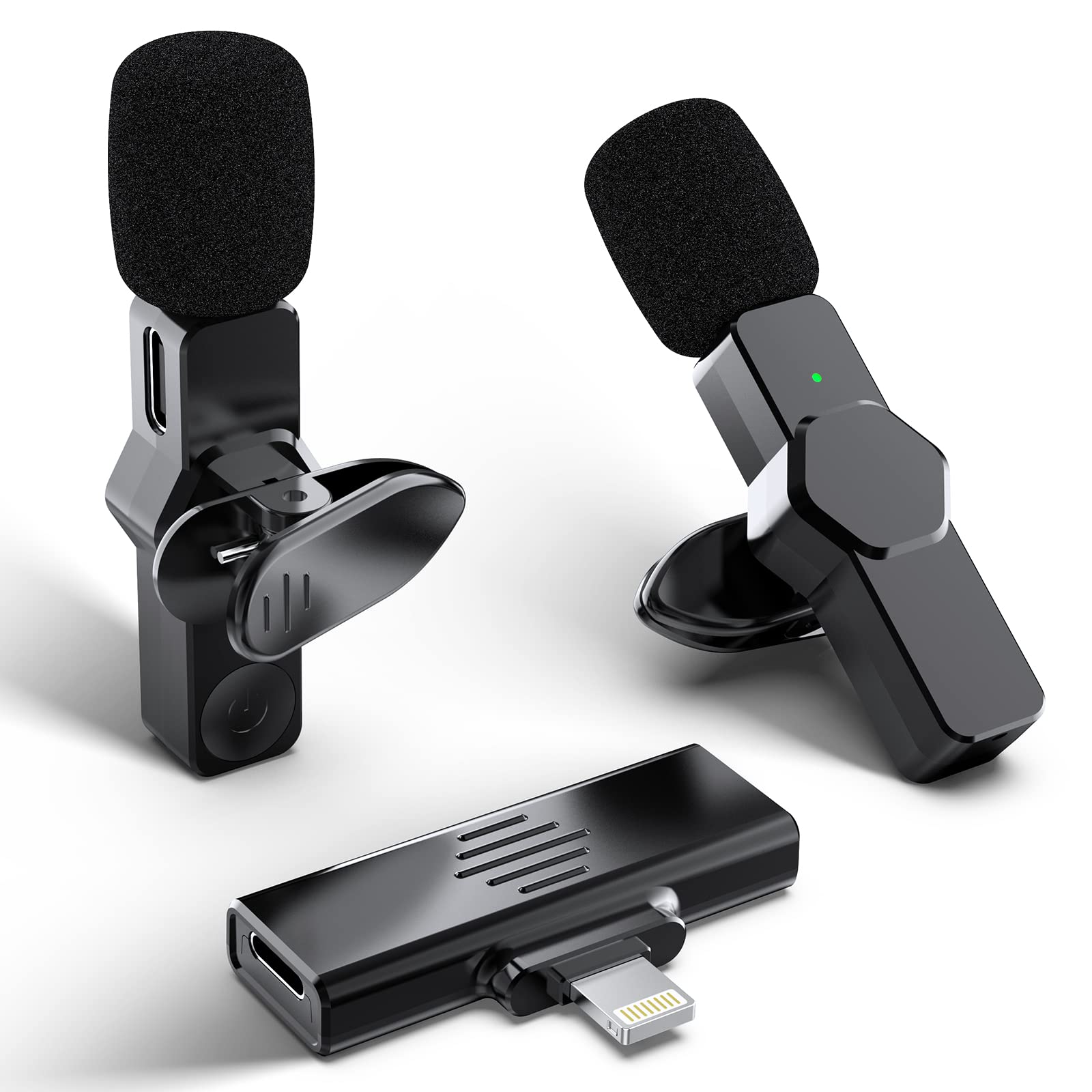 YUVFEHY Wireless Lavalier Microphone