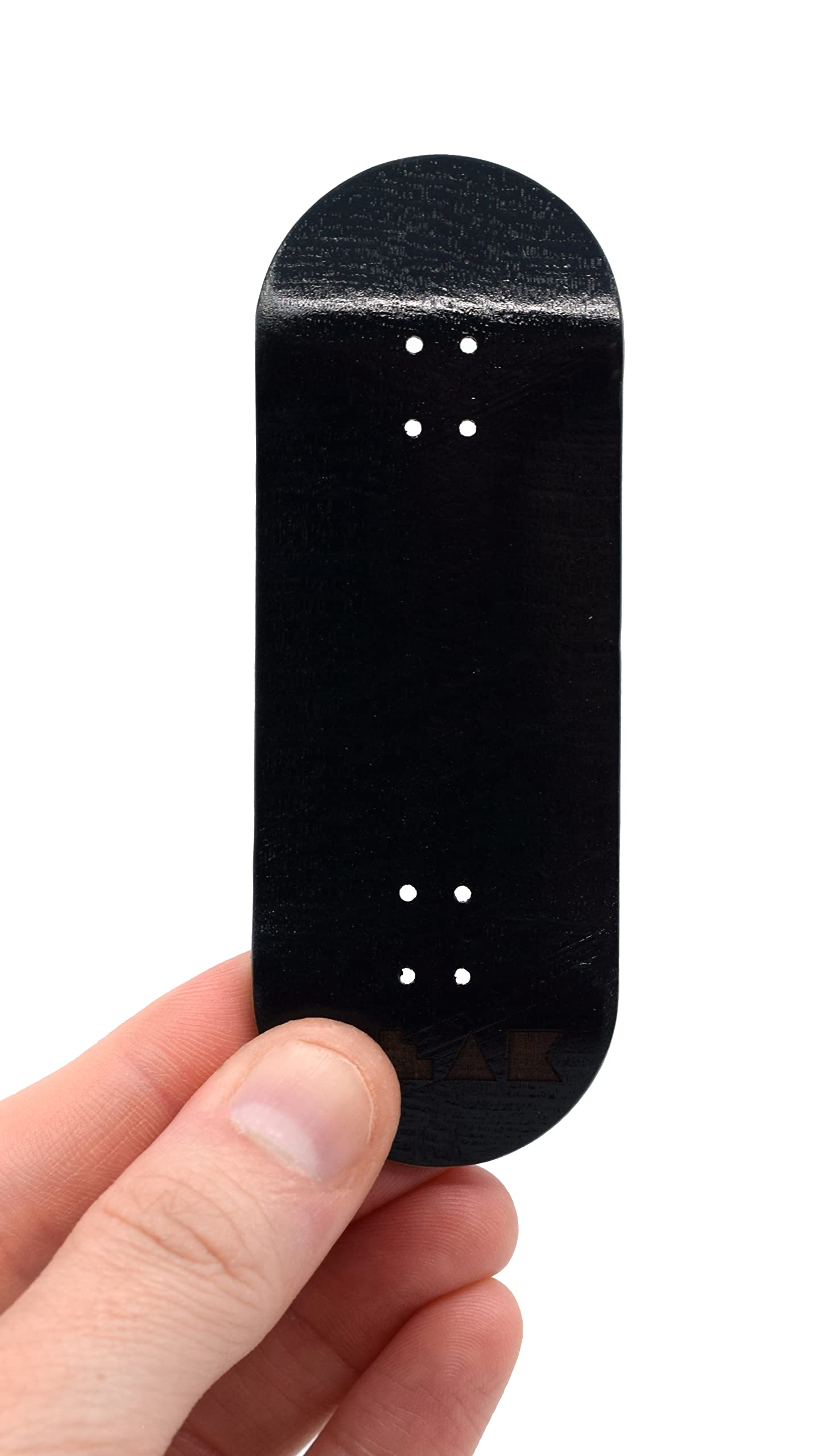 Teak Tuning Prolific Wooden Fingerboard Deck, 34mm x 95mm Popsicle Shape - Black Mamba - 5 Ply with Custom Color Matching Mid Plies - Includes Prolific Foam Tape