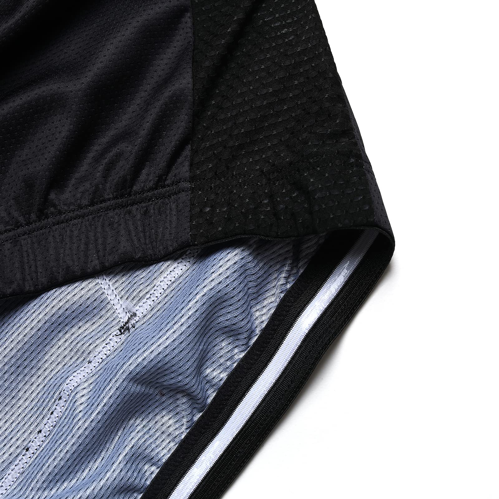 Tewmeu Mens Cycling Jersey Road Bike Shirt Short Sleeve with 3 Rear Pockets Breathable Quick Dry Polyester Black