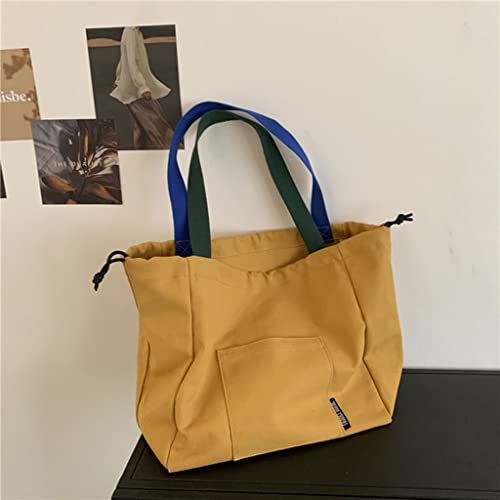 Thick Simple Canvas Shopping Tote Bag Women's Bag Shopping Bag Casual Large Capacity Handbag